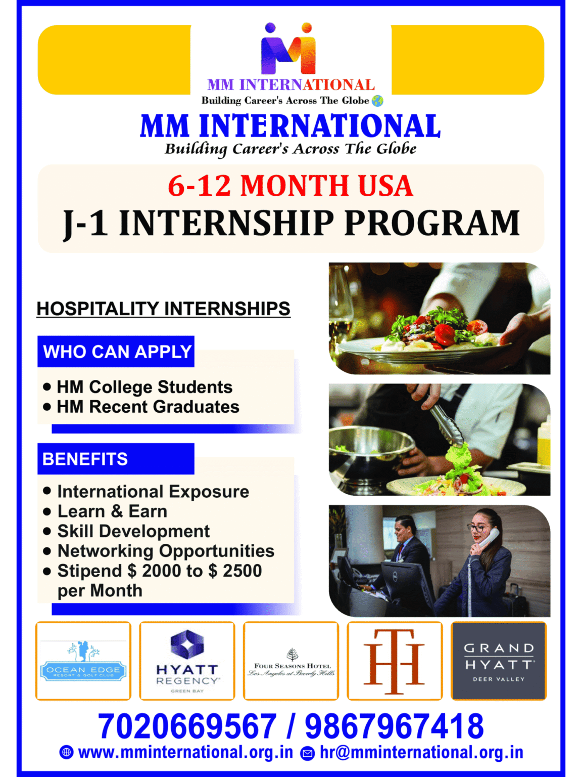 MM International – Your Gateway to International Hospitality Careers