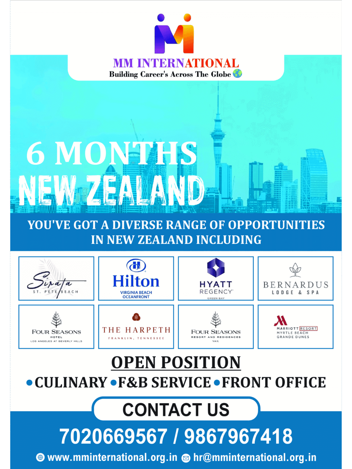 MM International – Your Gateway to International Hospitality Careers